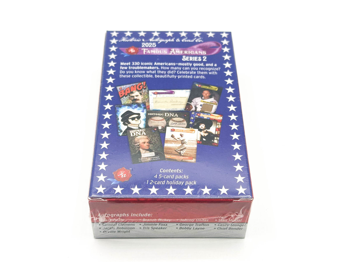 2025 Famous Americans Series 2 Hobby Box – HotCardboard